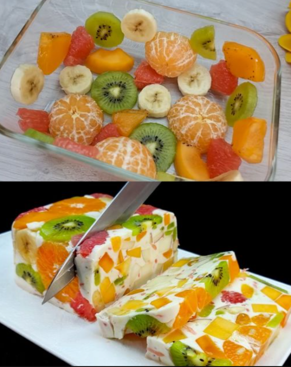 Nur Milch und Obst Leckeres Dessert ohne Gelatine In 5 Minuten fertig ...